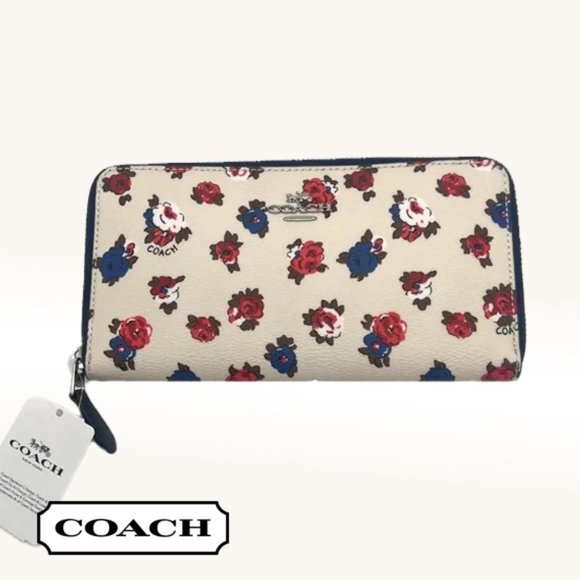 Coach | Bags | Coach Tea Rose Accordion Wallet | Poshmark